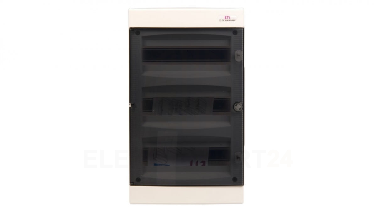 Rozdzielnica modułowa 3x12 podtynkowa /transparentna/ IP40 ECM36PT-S ...